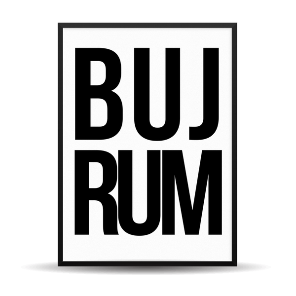 Bujrum Poster (Bijeli) - Designio